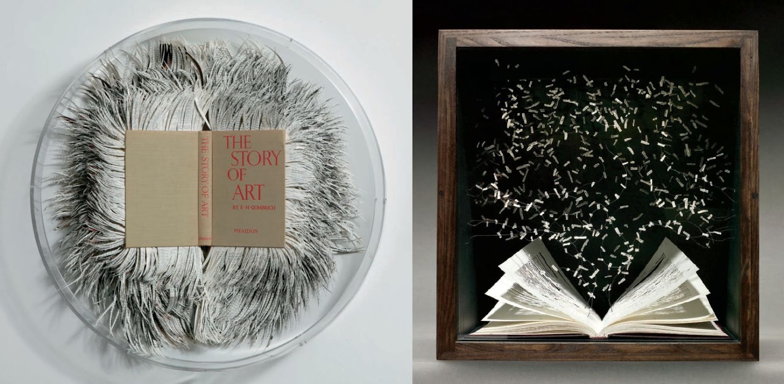Aquellos inolvidables tebeos...: Arte hecho con libros: "Art made from ...