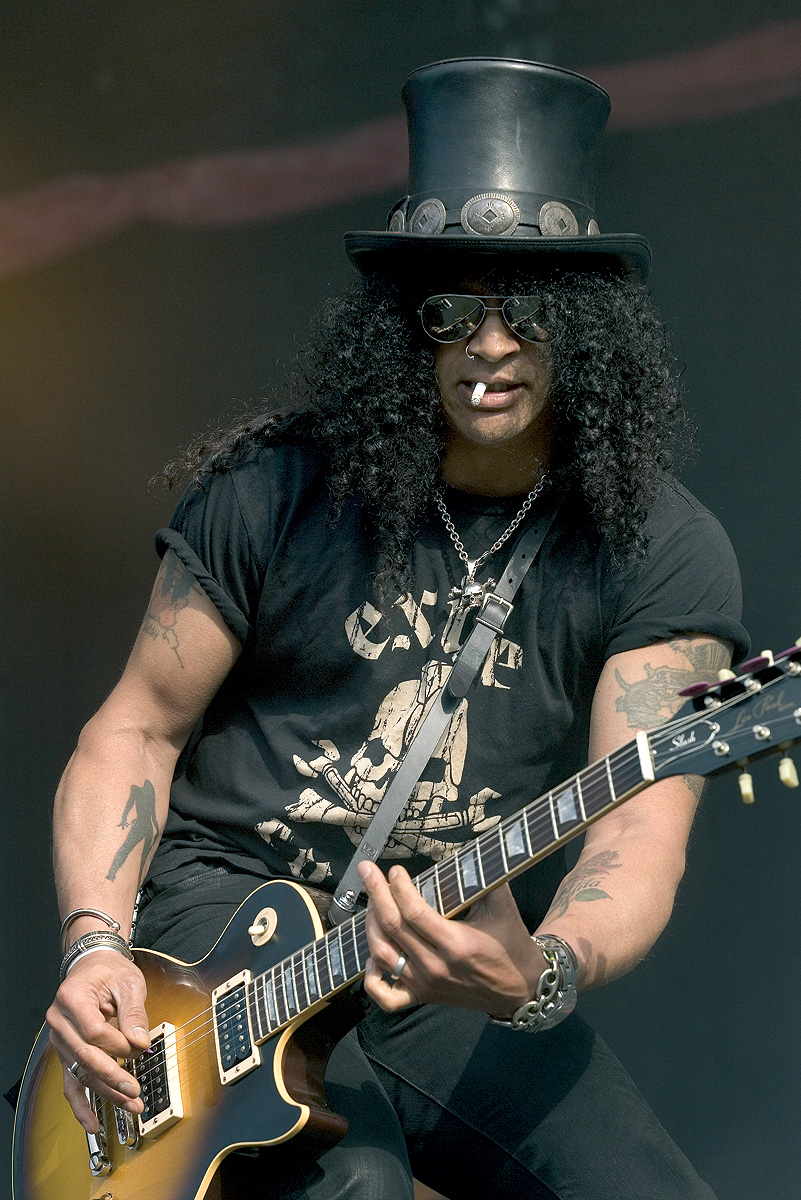 la historia de slash y sus guitarras