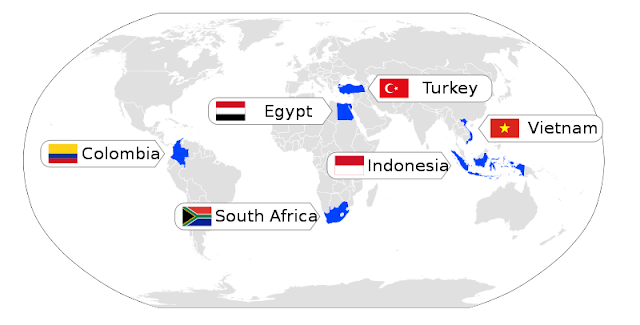 ASUNTOS INTERNACIONALES..!!: PAISES EMERGENTES, MUCHO POTENCIAL