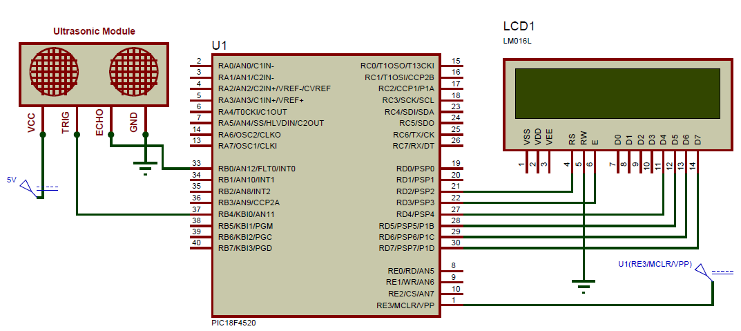 Code Bloges: Interface a Ultrasonic Sensor with PIC Microcontroller (PIC18F4520)