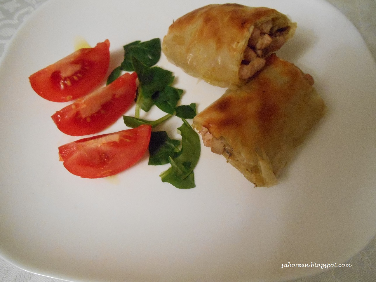 Saboreen: Rollitos de pasta philo rellenos de pavo y verduritas