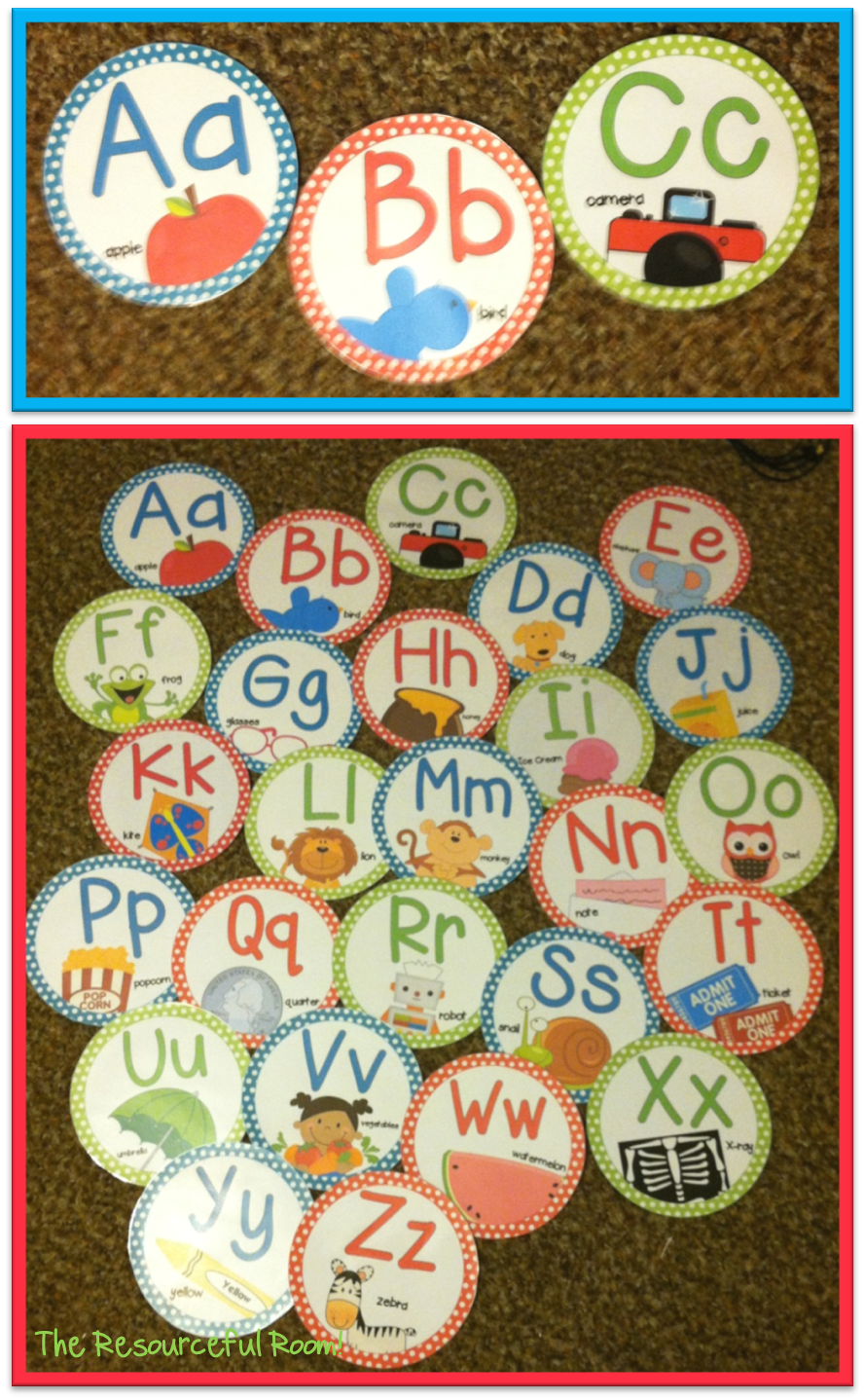 Classroom Freebies Too: Polka Dot Alphabet Line!