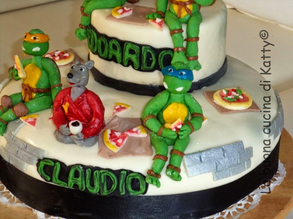 La buona cucina di Katty: Ninja turtles cake e il maestro Splinter