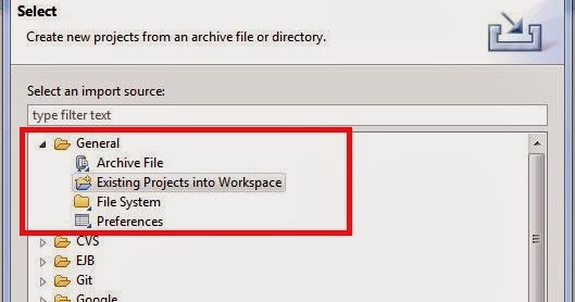 Gigal How To Open Existing Project In Eclipse