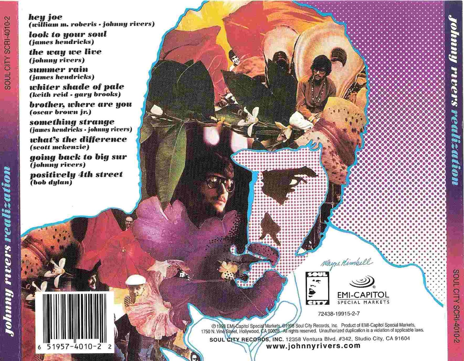 Volver a escuchar: AN200 – Johnny Rivers – LP “Realization” (1968) y ...