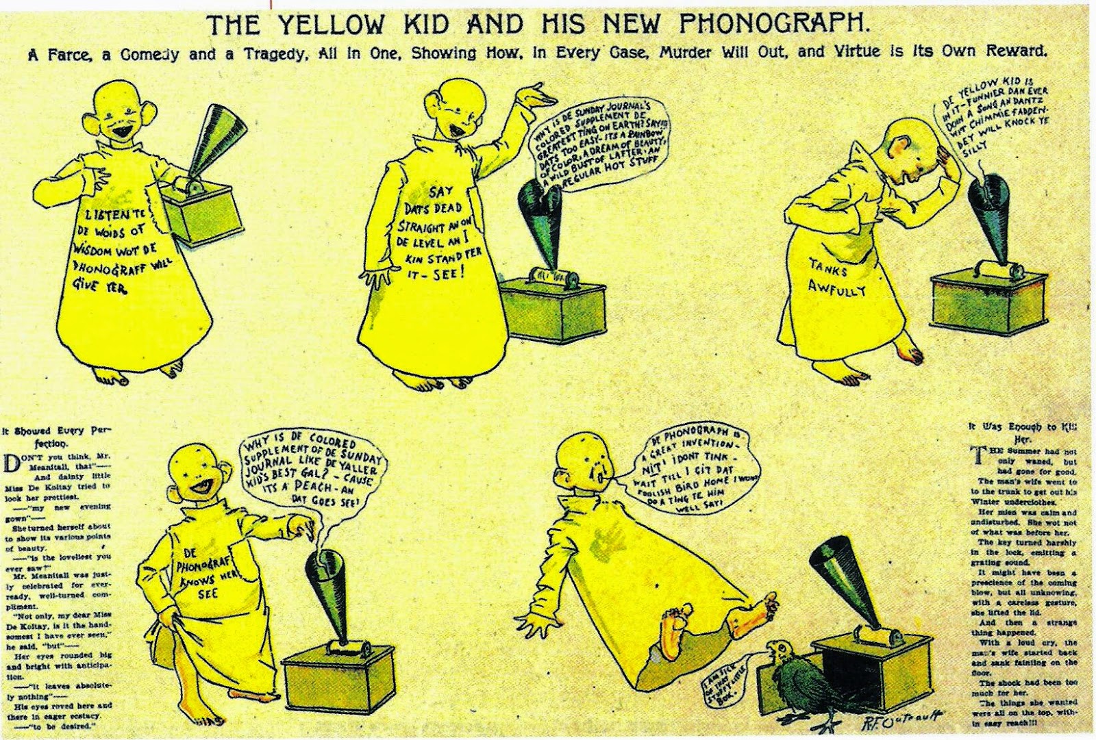 LOS PRIMEROS TEBEOS: Outcault: Yellow Kid