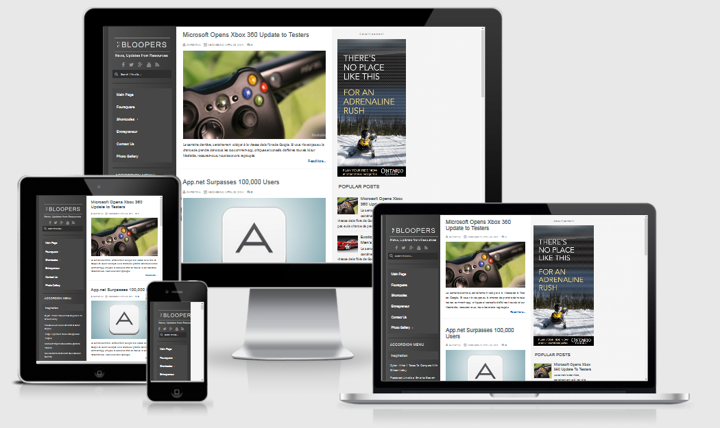 The Bloopers Responsive Blogger Template - themeagent
