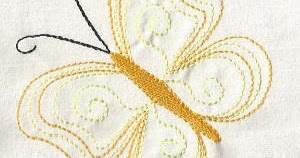 Colorline Butterflies Embroidery Design - 171 - embroiderylovely