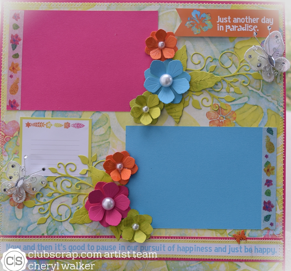 Sweeet Designs By Cheryl: Club Scrap Paradise Blog Hop