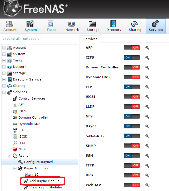 Backups con Rsync en FreeNAS - zumo:de:mente