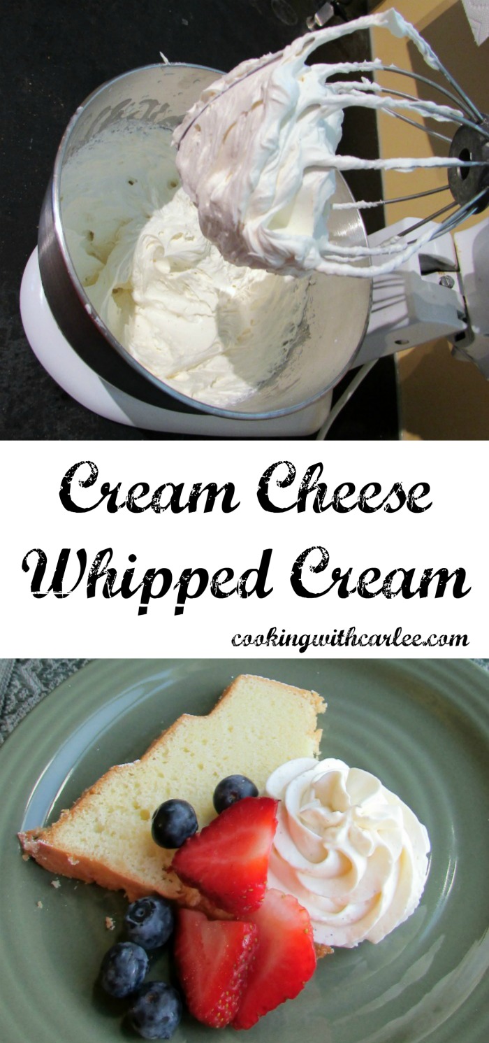 Cooking With Carlee: Cream Cheese Whipped Cream