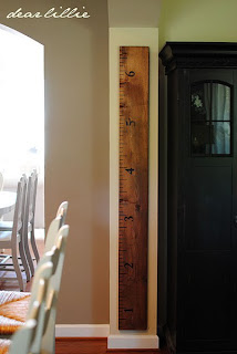 Water Garden: Turn a 2x4 into a large ruler for the wall, and record ...