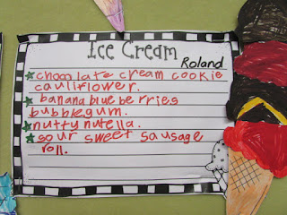 Mrs Bizzy's Class Blog: Alliteration Ice Cream Flavours