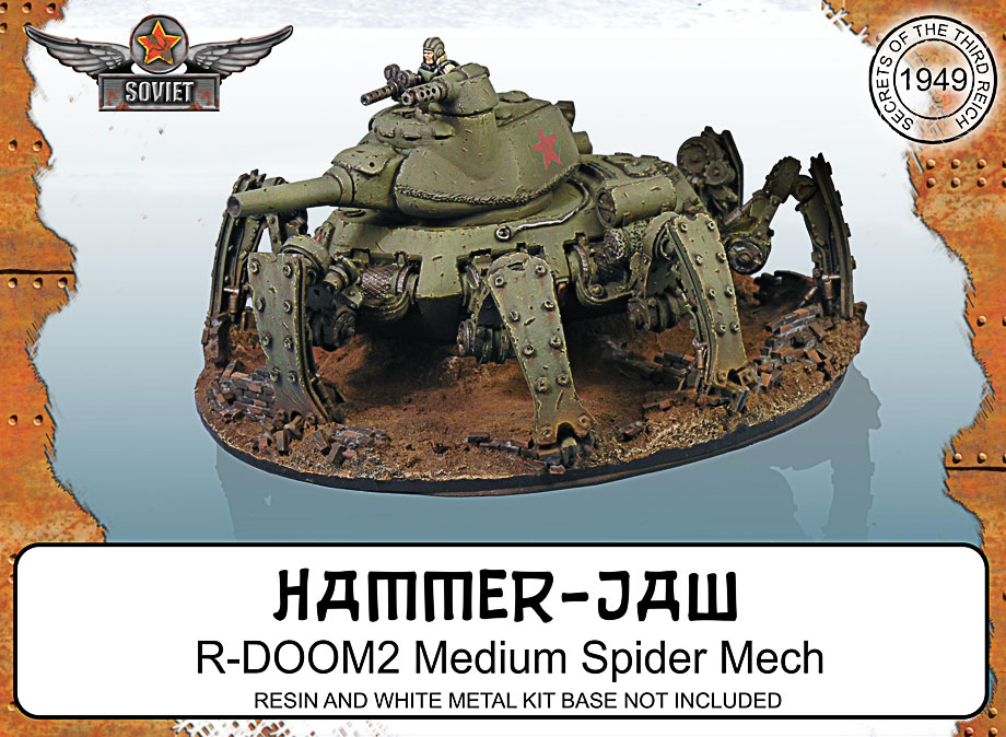 Wargame News and Terrain: West Wind Production: Soviet Spider Mechs