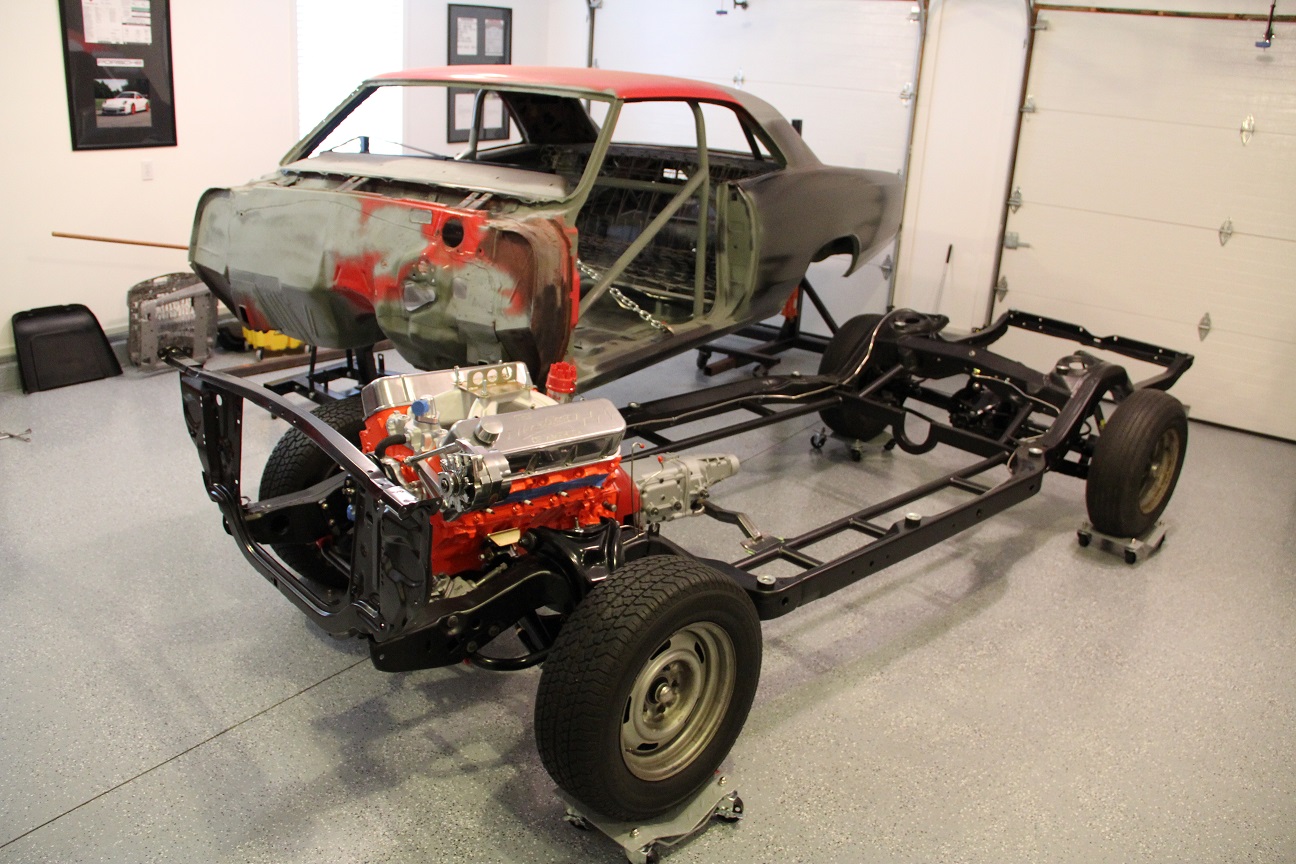 The making of Steve's 1966 Chevelle SS: Trans Support Complete & Body ...