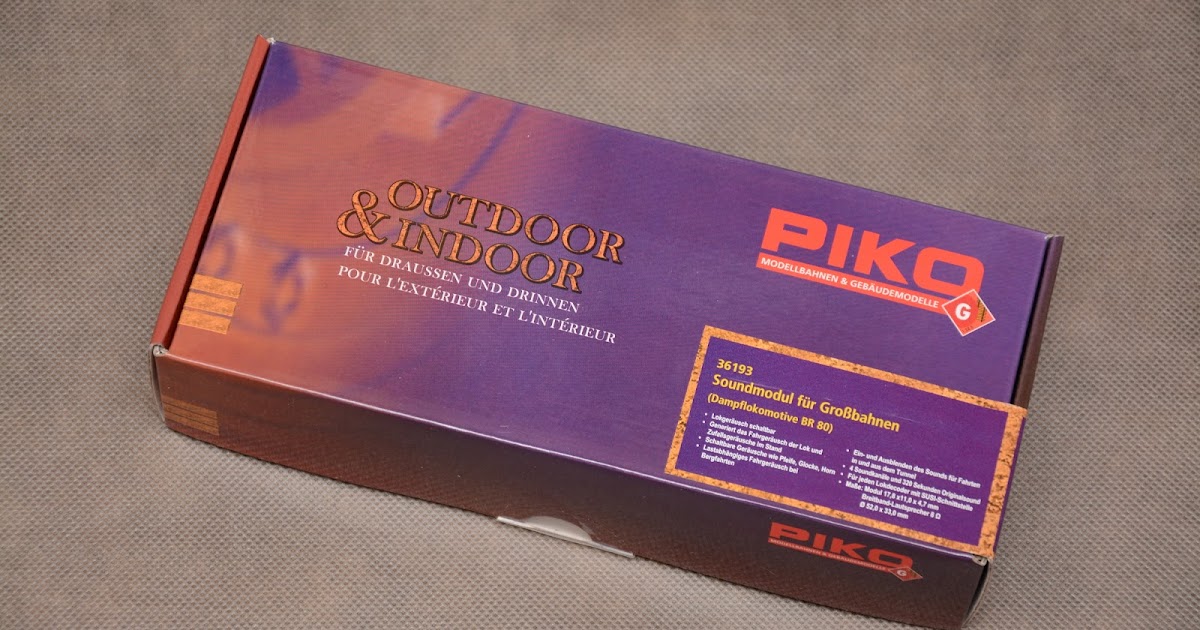 My Miniature Worlds: Piko G-Scale BR80: DCC sound module installation