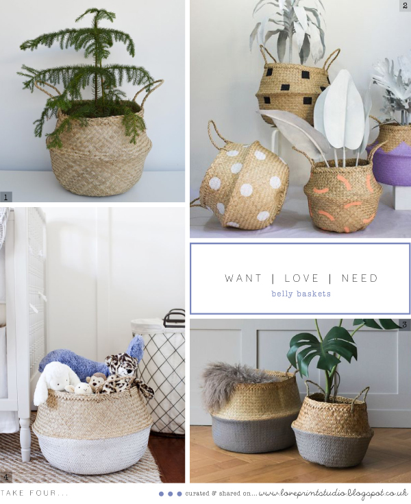 Take Four... Belly Baskets | love print studio blog