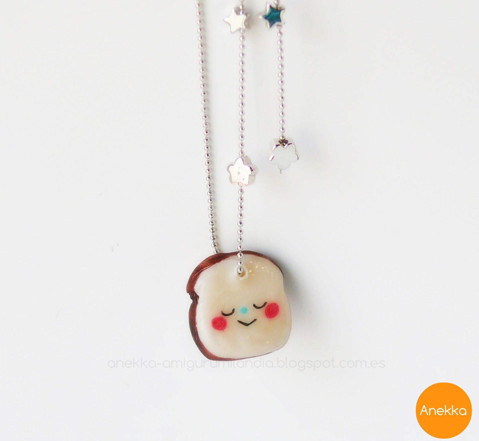Happy bread necklace