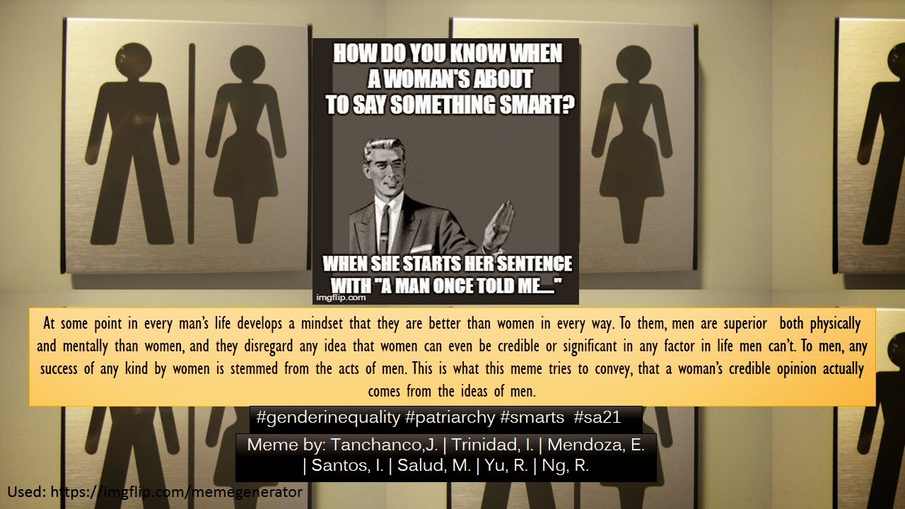 SA21 Fieldworks: Gender Inequality Memes