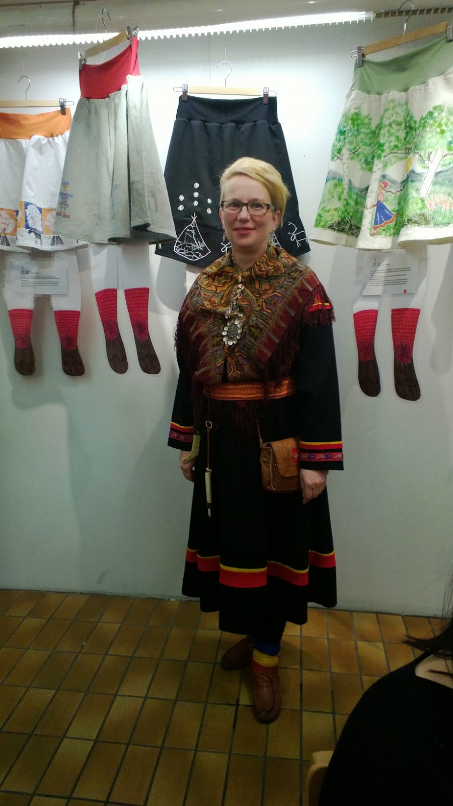 majoban: Artic skirt/Kunstskjørt i samisk design i Karasjok.