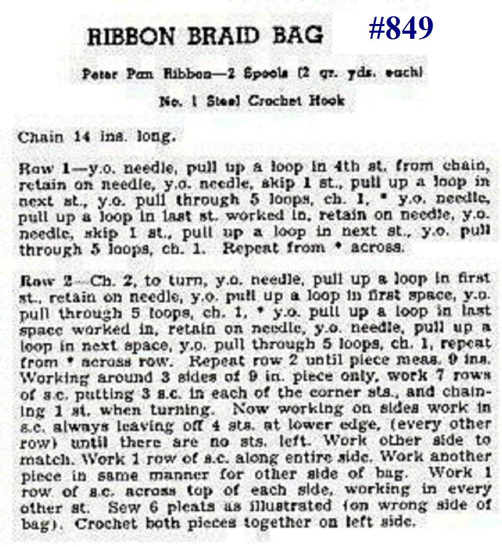 Miss Julia's Patterns: Free Pattern - Vintage 1940s Elena's Ribbon ...