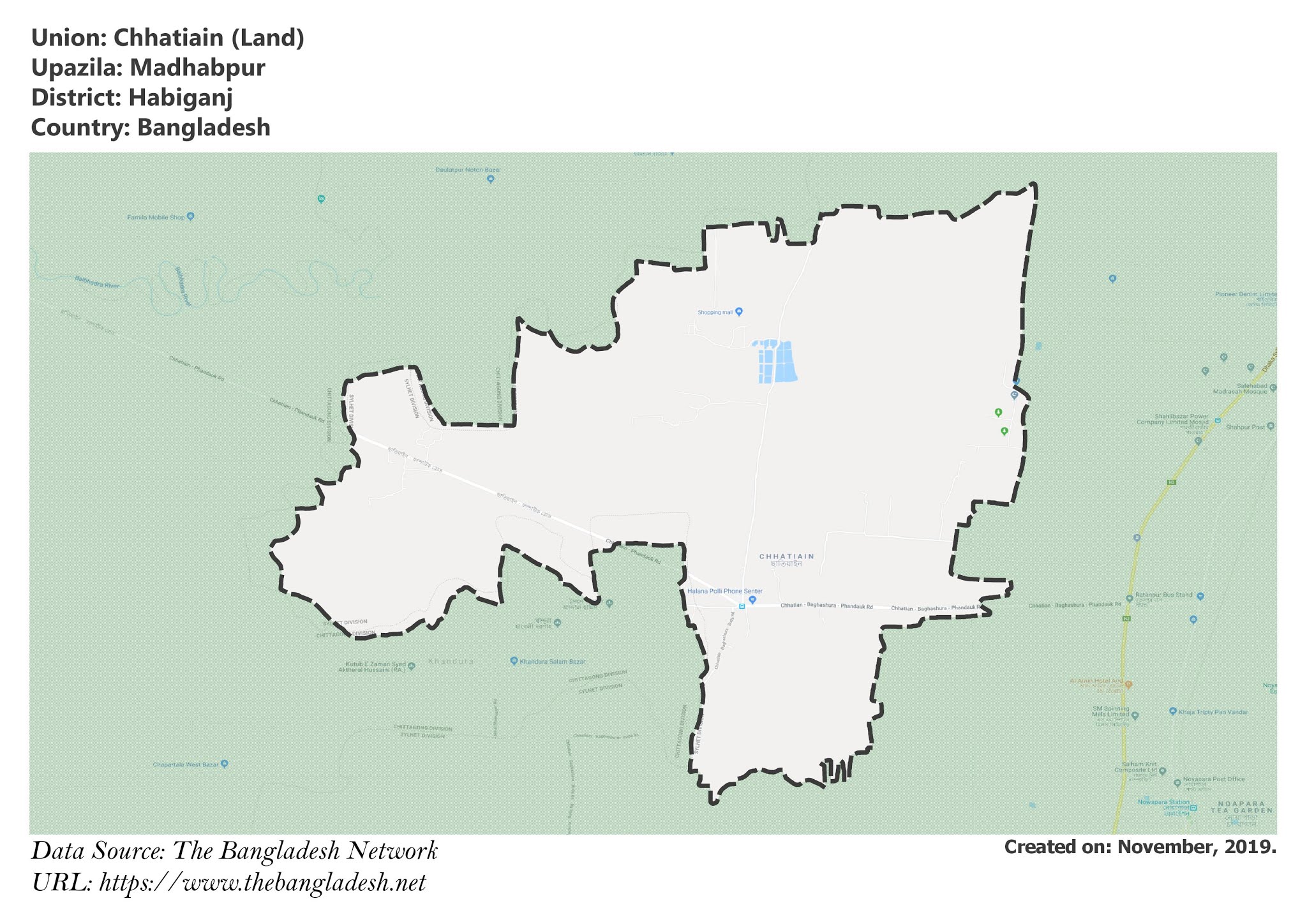 Chhatiain Union, Habiganj