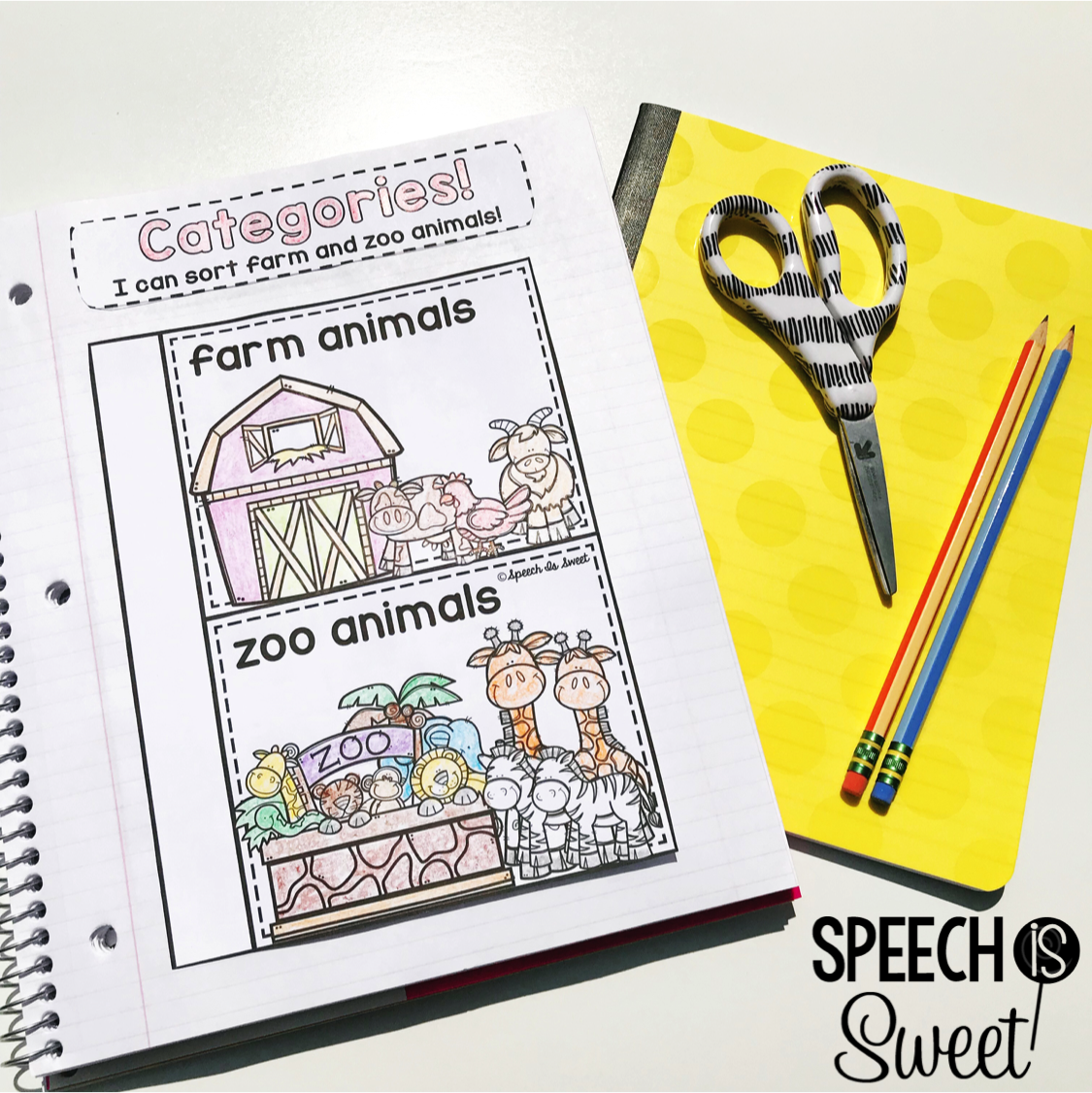 September Interactive Language Notebook - Speech is Sweet