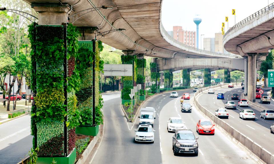 Verde Zona: Vía Verde. Los jardines verticales de México