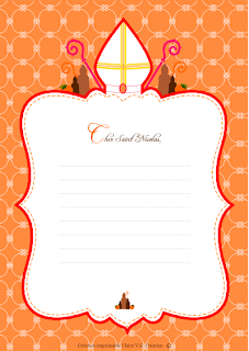 Il était une fête: Création imprimable gratuite "Lettre à Saint Nicolas"
