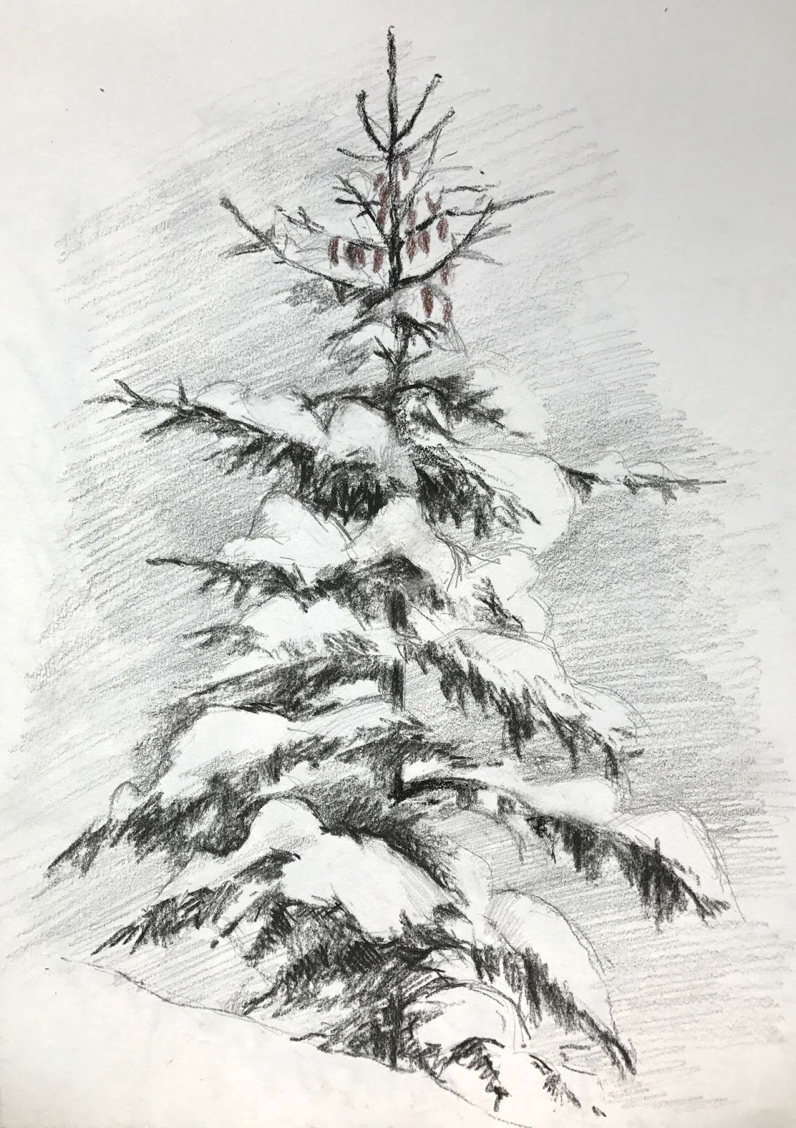 Clare Bowen Artist: Drawing The French Alps