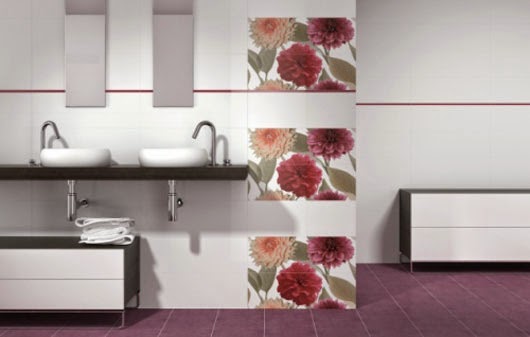 Beautiful Bathroom Tiles With Flower Designs - Home Inspiration