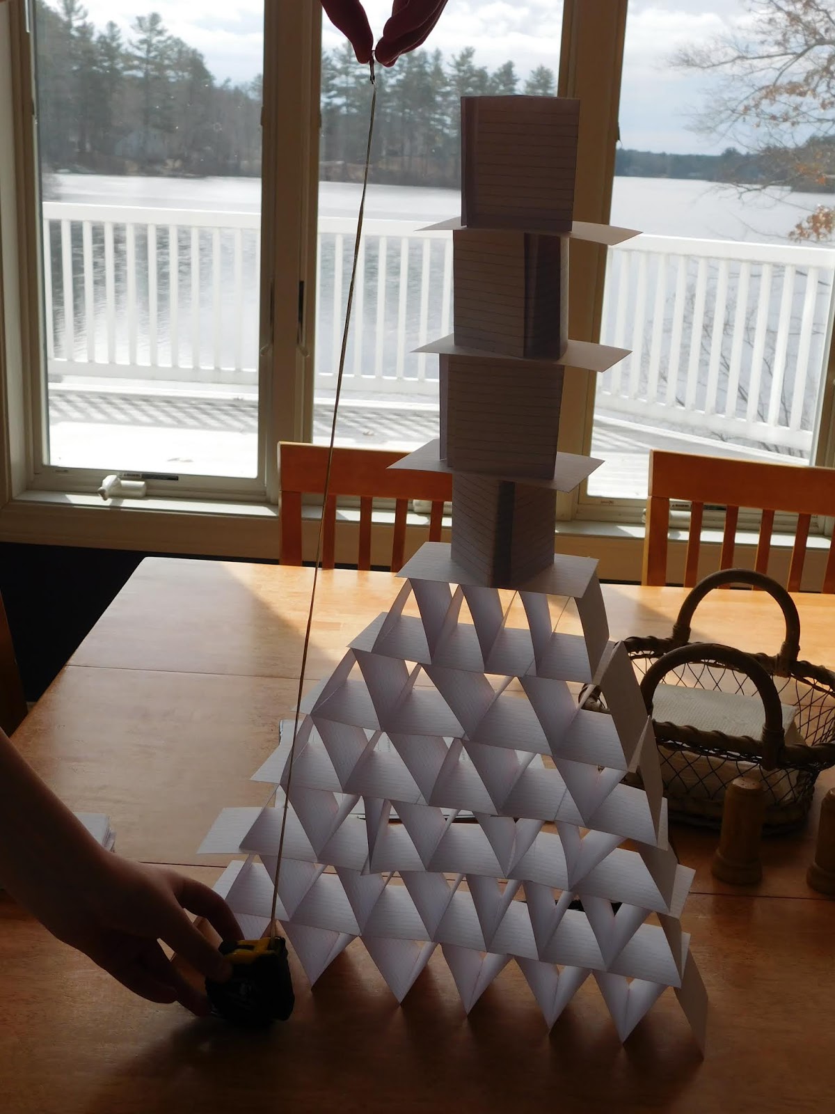 100 Days of Science #68-- Index Card Tower