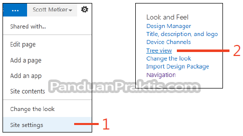 Cara Mengubah Pengaturan Navigasi Tree Di SharePoint 2013