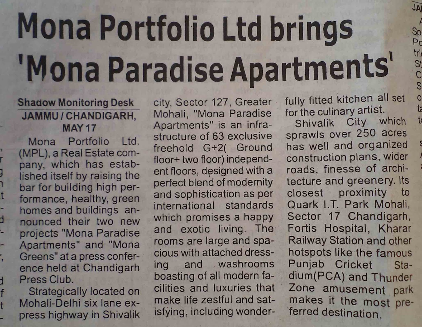 Mona Paradise Apartments: May 2012