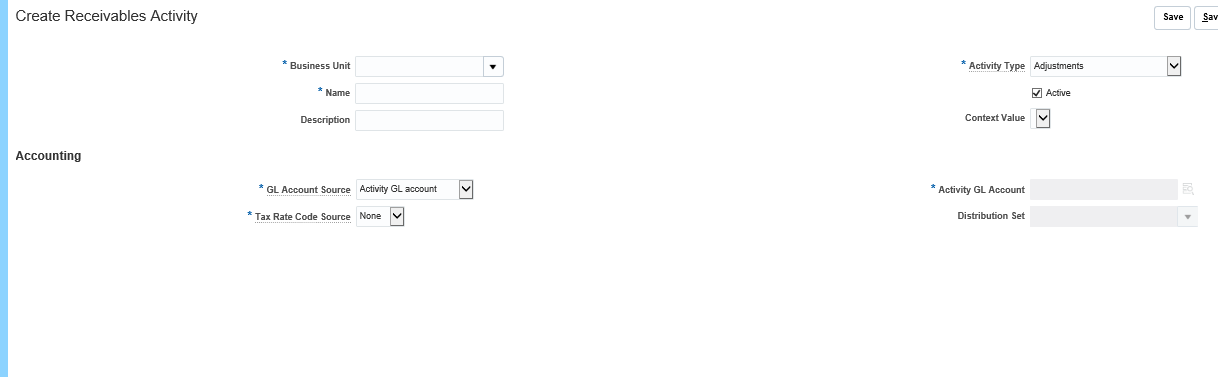 Oracle Application S Blog Receivables Activities In Oracle Fusion Step By Step To Create