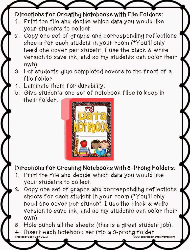 Eclectic Elementary: Data Notebooks