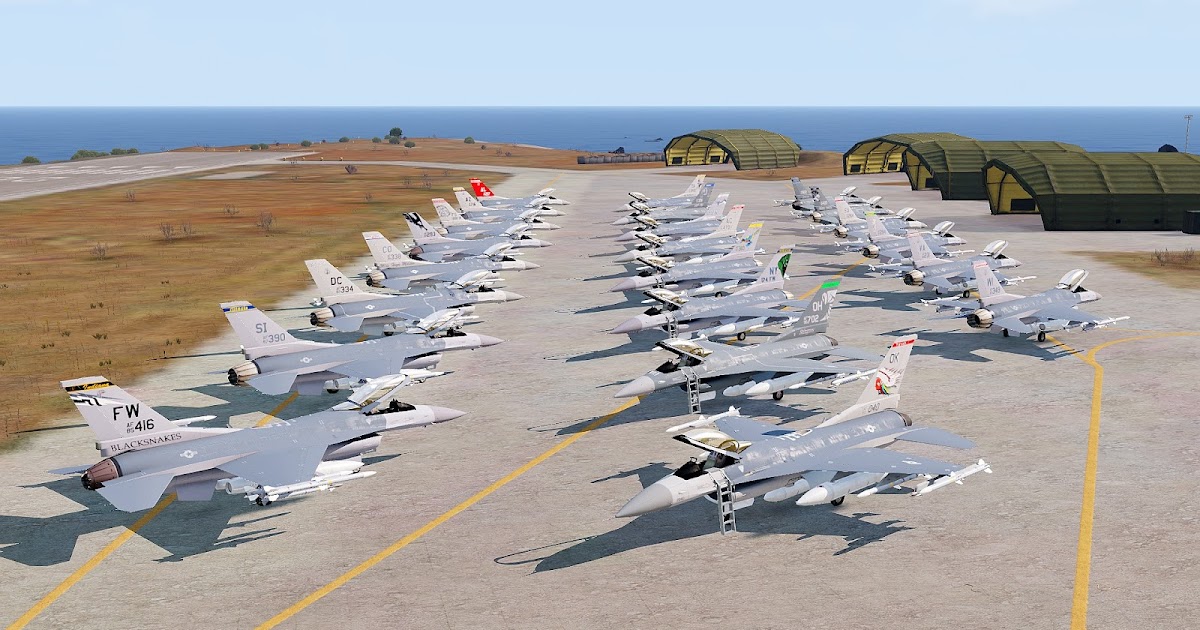 Arma 3 の F-16 MOD に空軍州兵スキンを追加する F-16 Skin Pack 3 "Air National Guard ...