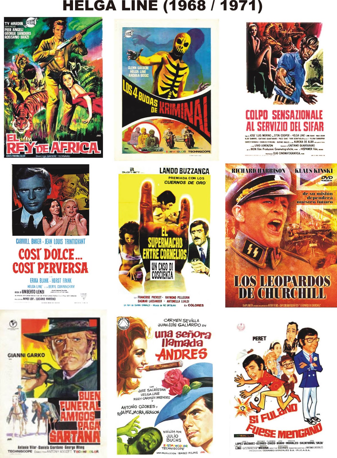 STARS DE CINE B: HELGA LINÉ