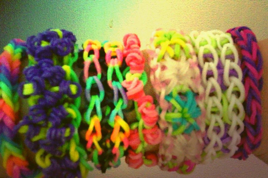 Chenxi's awesome world: Rainbow Loom bands made by me :D