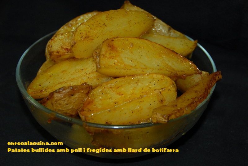 En Roc a la Cuina: Patates bullides amb pell i fregides amb llard de ...
