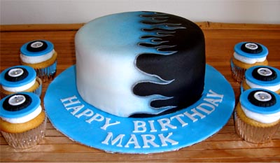 Sugar Butter Baby: Hot Rod Flames Cake