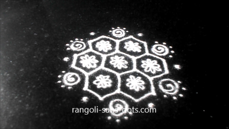 Dot rangoli designs with number of dots