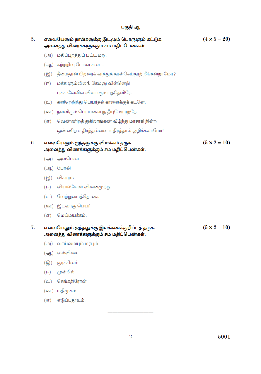 Annamalai University B.A English 1 st year-poetry and drama Question ...