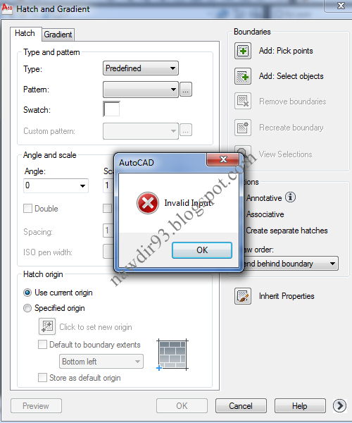 Penyebab program autocad tidak bisa diarsir atau hatch | BLOG NAWDIR
