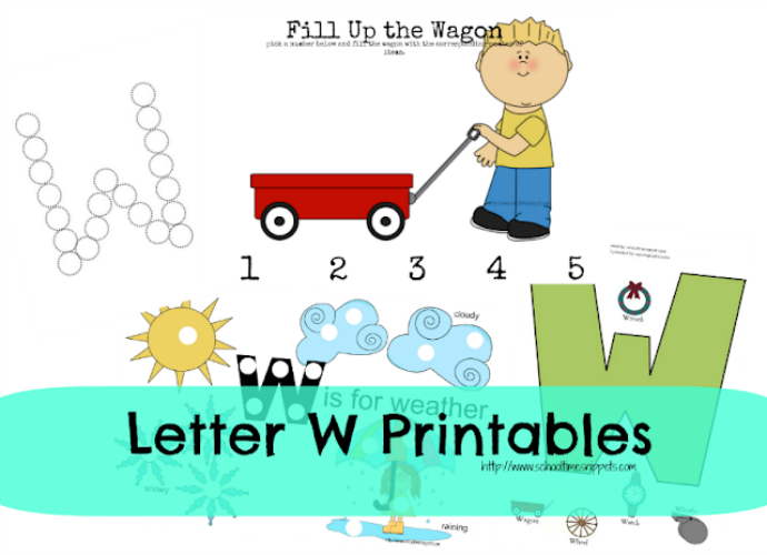 Letter W Toddler Activities | School Time Snippets