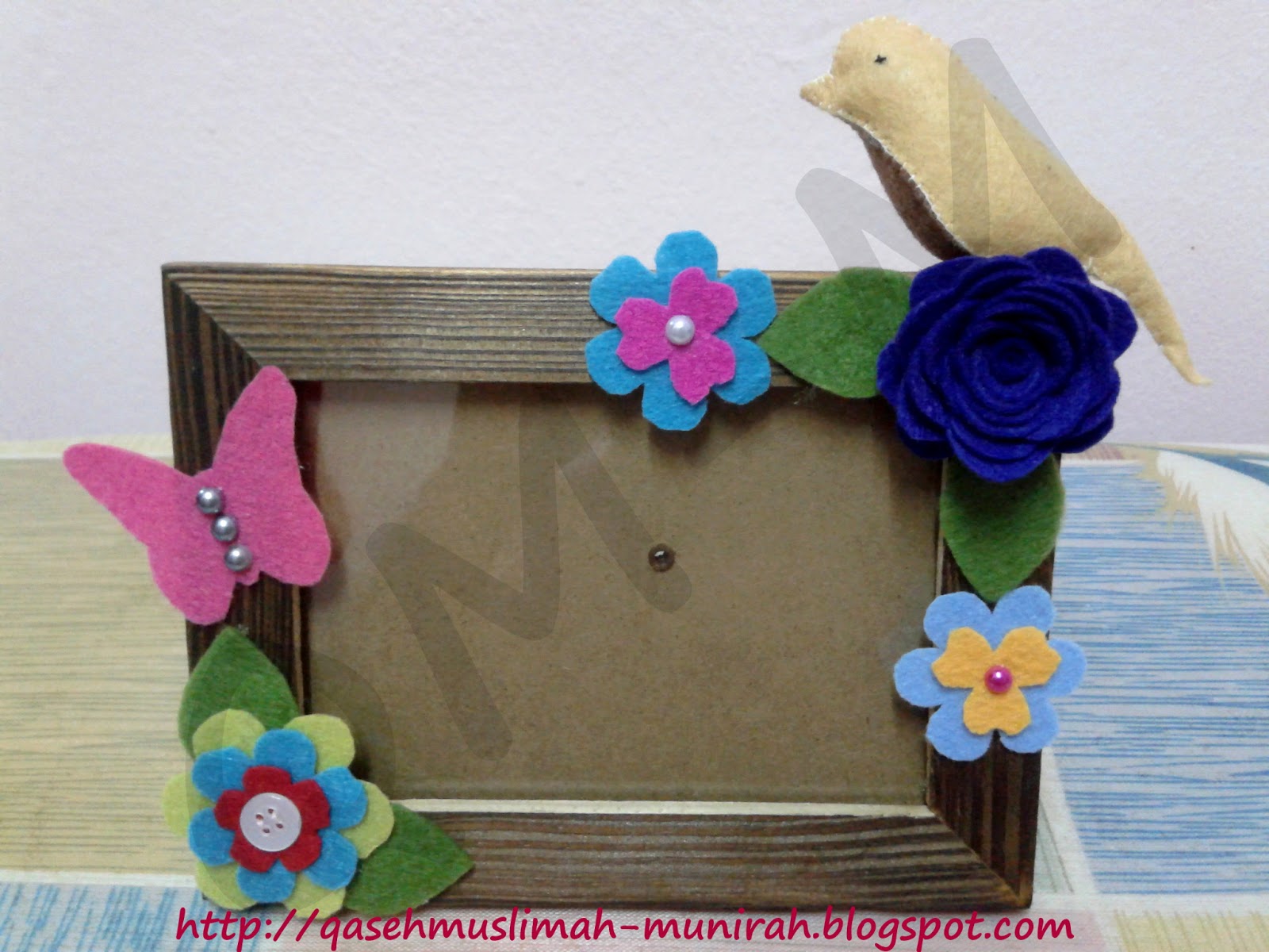 QasehMuslimah-Munirah: Handmake Craft : Frame Felt Yang Cute!