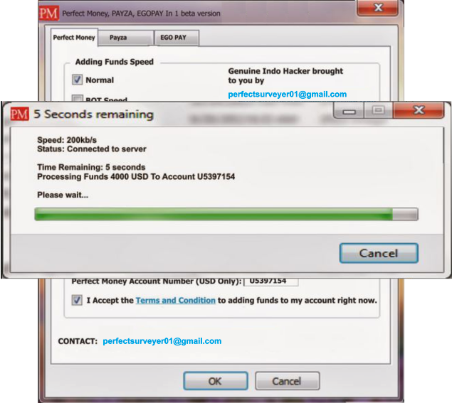 PERFECT MONEY ADDER: PERFECT MONEY BALANCE GENERATOR