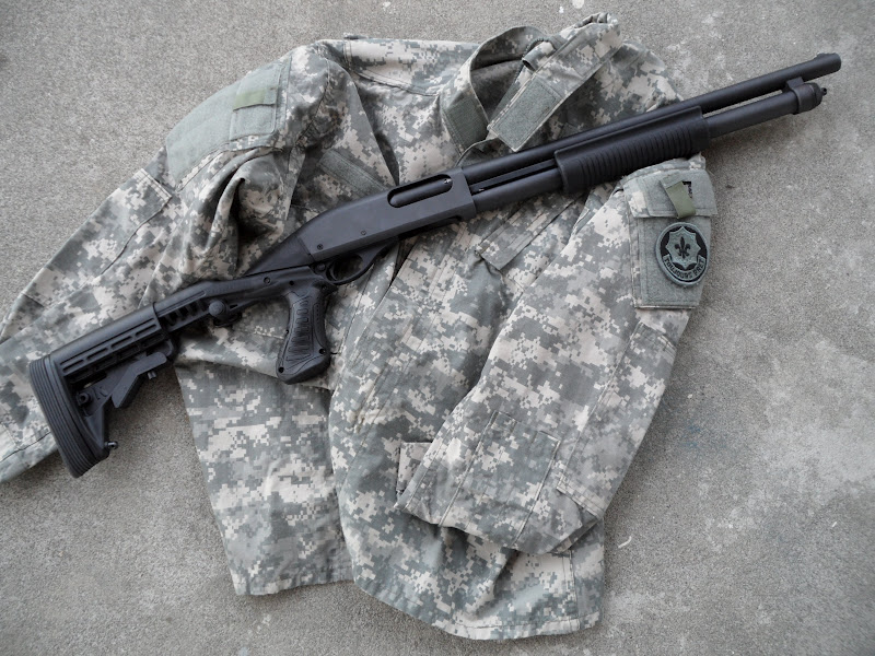 Four Bees: Remington 870 Tactical Shotgun Project, with Blackhawk ...