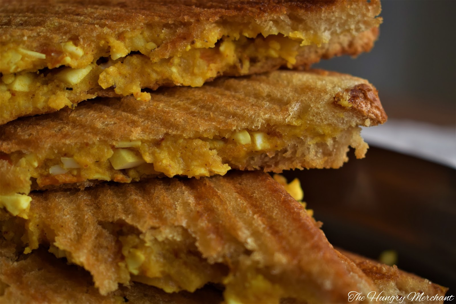 Dads Egg and Potato Grilled Sandwich