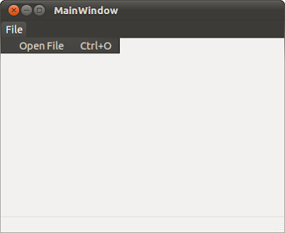 TRong Programing World: [Qt] - Create menu bar with QT